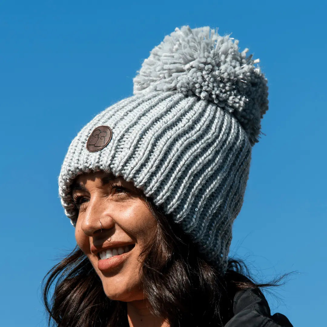 Iced Sparkle | Luxury Bobble Hat | Big Bobble Hat – Saint Piran Service ...